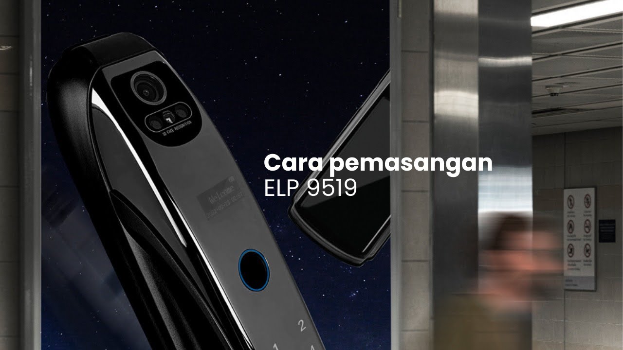 Cara pemasangan Electronic Lock 9519 - YouTube