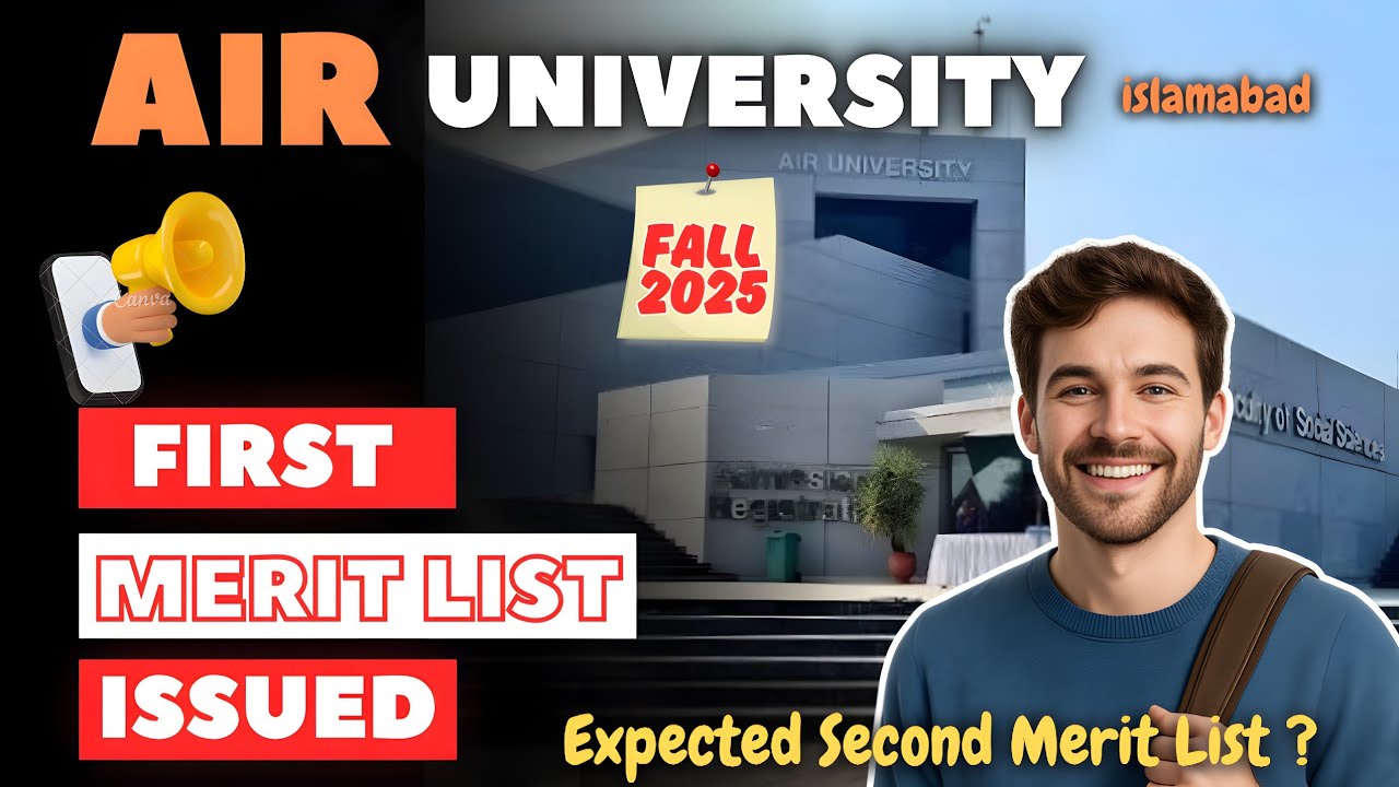 AIR University First Merit List 2025 | Closing Merits, Documents ...