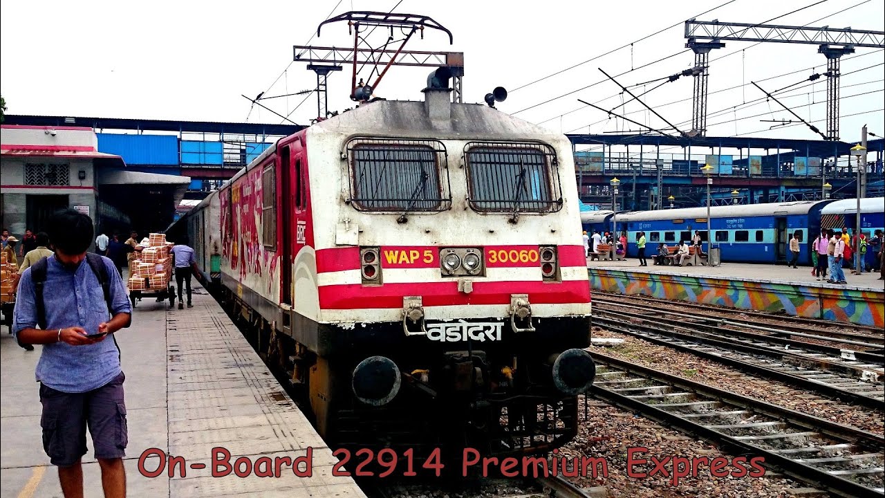 On-Board 22914 NDLS - BCT Premium Express!!!! - YouTube