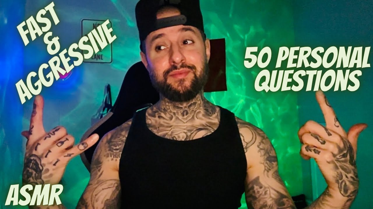 50 Personal Questions ASMR | Fast & Aggressive Random Trigger ...