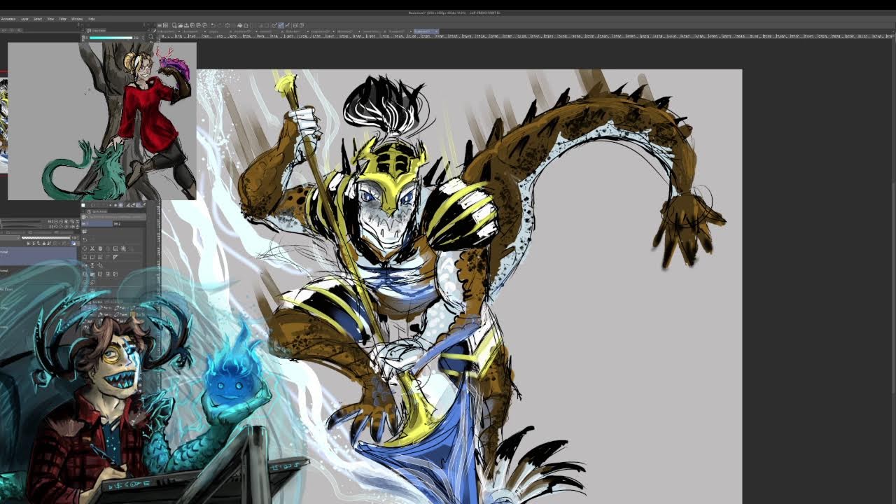 Random character design challenge and some epic poses - YouTube