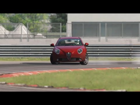 Drifting with Alfa MiTo, only handbrake (Assetto Corsa) - YouTube
