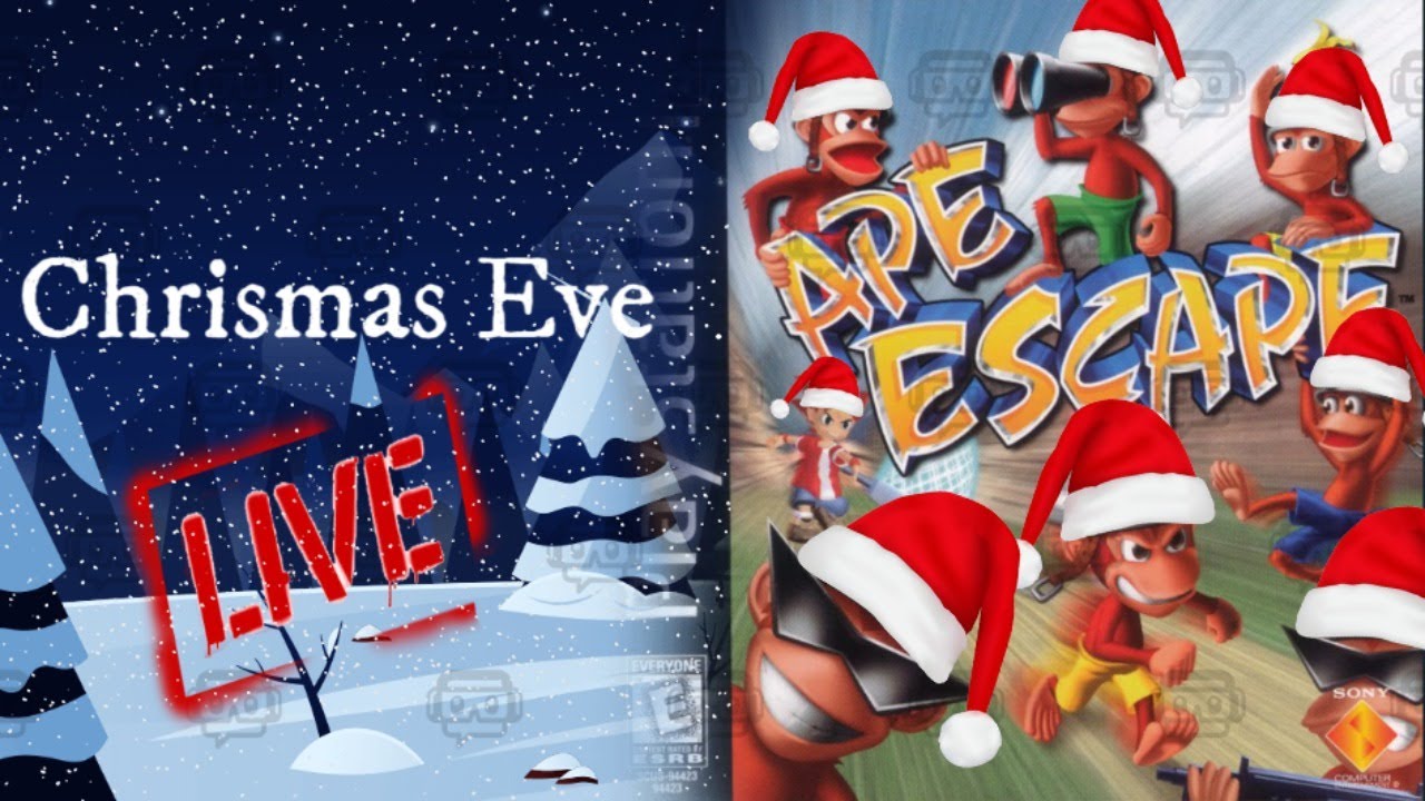 Ape Escape (PSX) - Christmas Eve Stream! UNRULY APES! - YouTube
