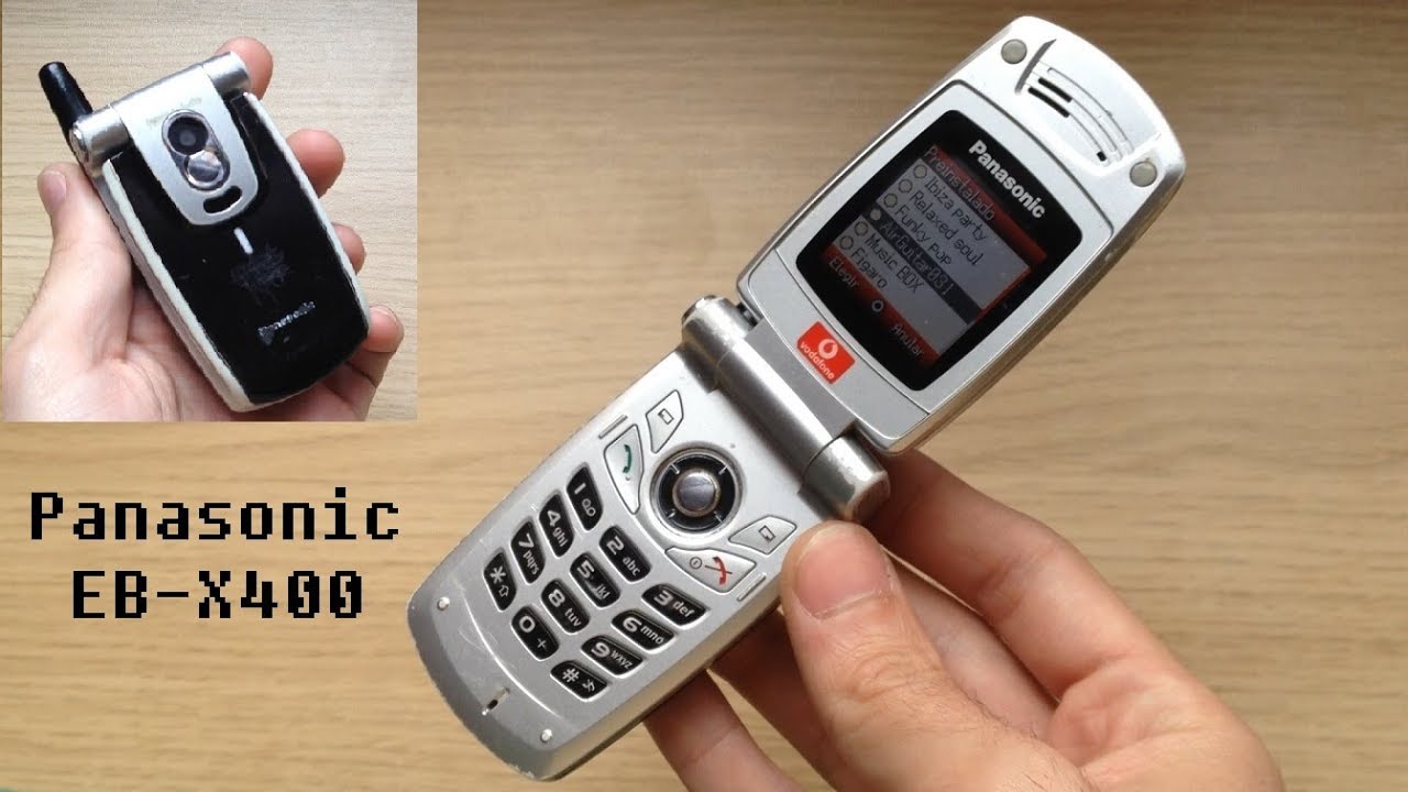 Panasonic EB-X400 retro review, ringtones, wallpapers, games... - YouTube