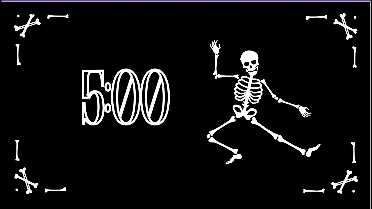 Spooky 5 Minute Halloween Timer – Creepy Classroom Countdown with Time ...