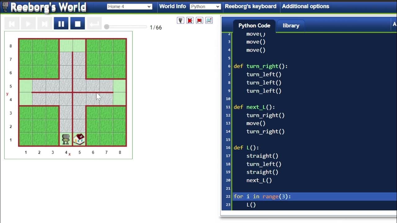 (Bangla) Reeborg's World - Preparation for Python Contest | DATADRIVE 1 ...