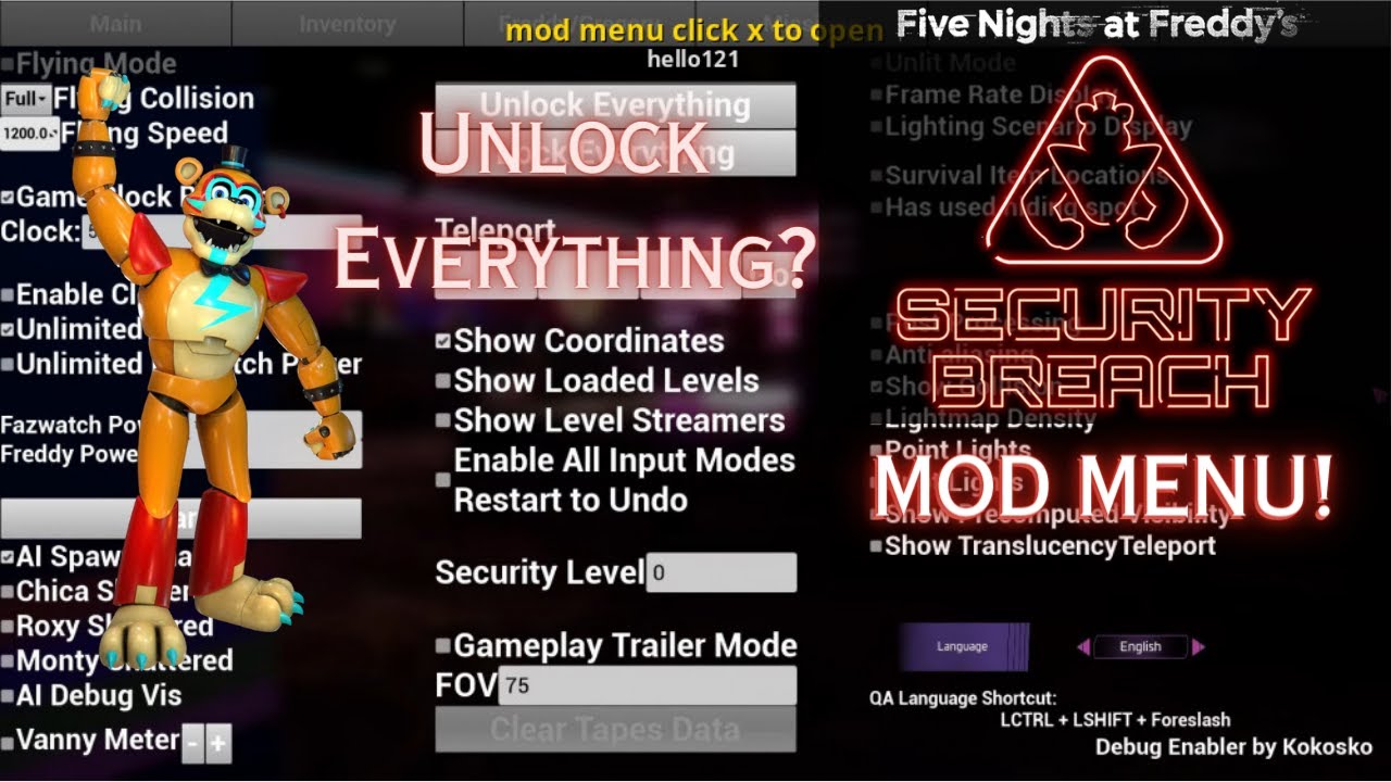 Modded Security Breach!? | Five Nights at Freddy's: Security Breach ...