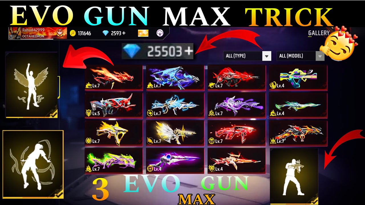 EVO GUN MAX TRICK / UNLIMITED EVO GUN TOKENS TRICK / NEW EVO VAULT ...