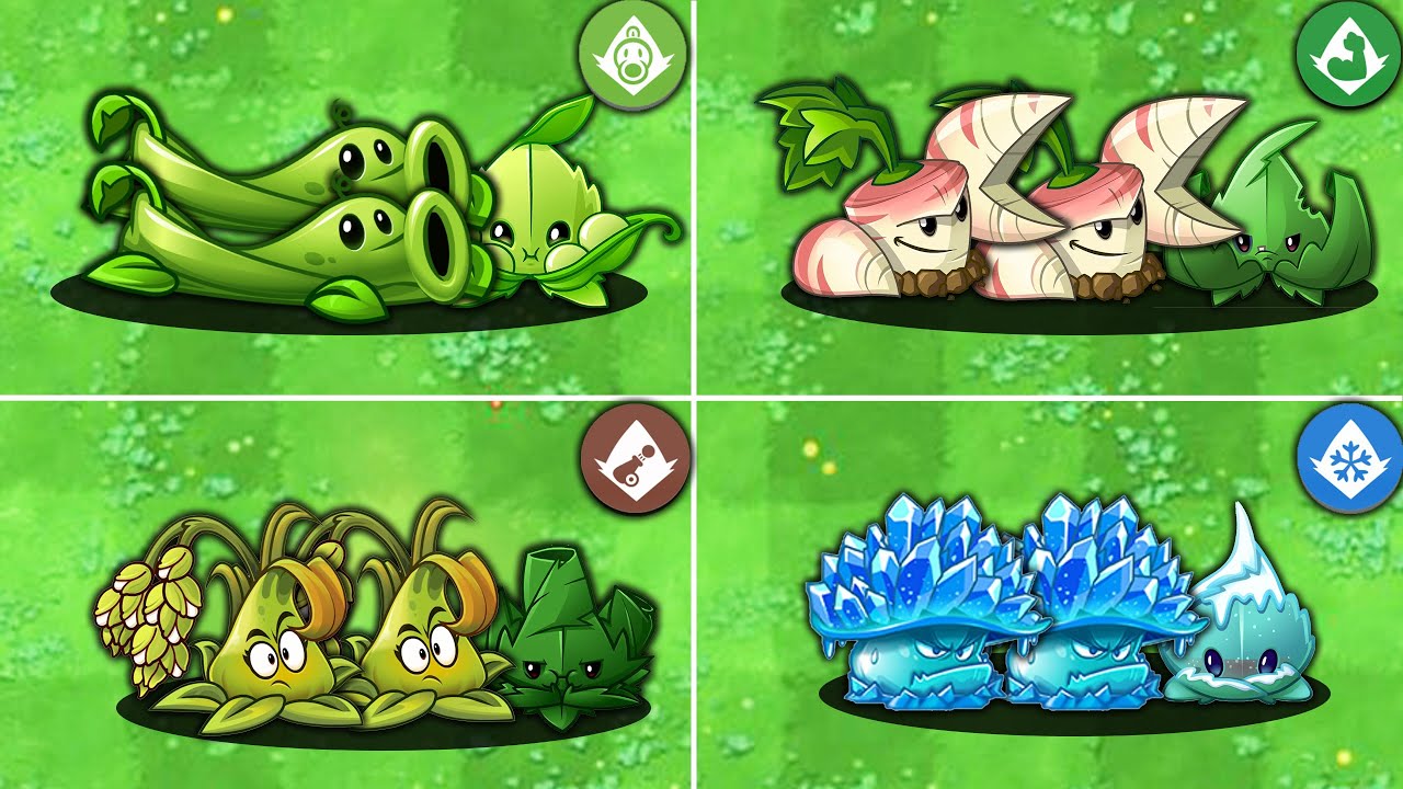PVZ 2 Challenge - Random 20 Team ICE x GUNNER x BOXING x PEA & MINT ...