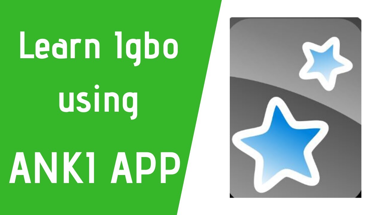 How to use the Anki app to learn Igbo language - YouTube