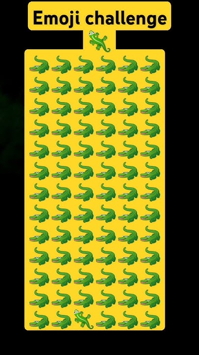 find the #emoji #challenge# 5 secret🐊🐊🐊 - YouTube
