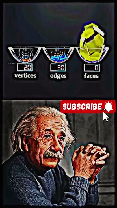 Visualization of Euler's formula: V-E+F=2| #shorts #alberteinstein ...