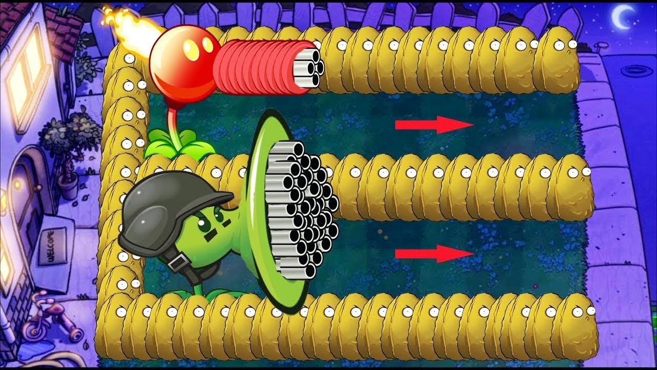 999 Gatling Pea Vs 999 Repeater Attack Gargantuar Zomboss - Plants vs ...