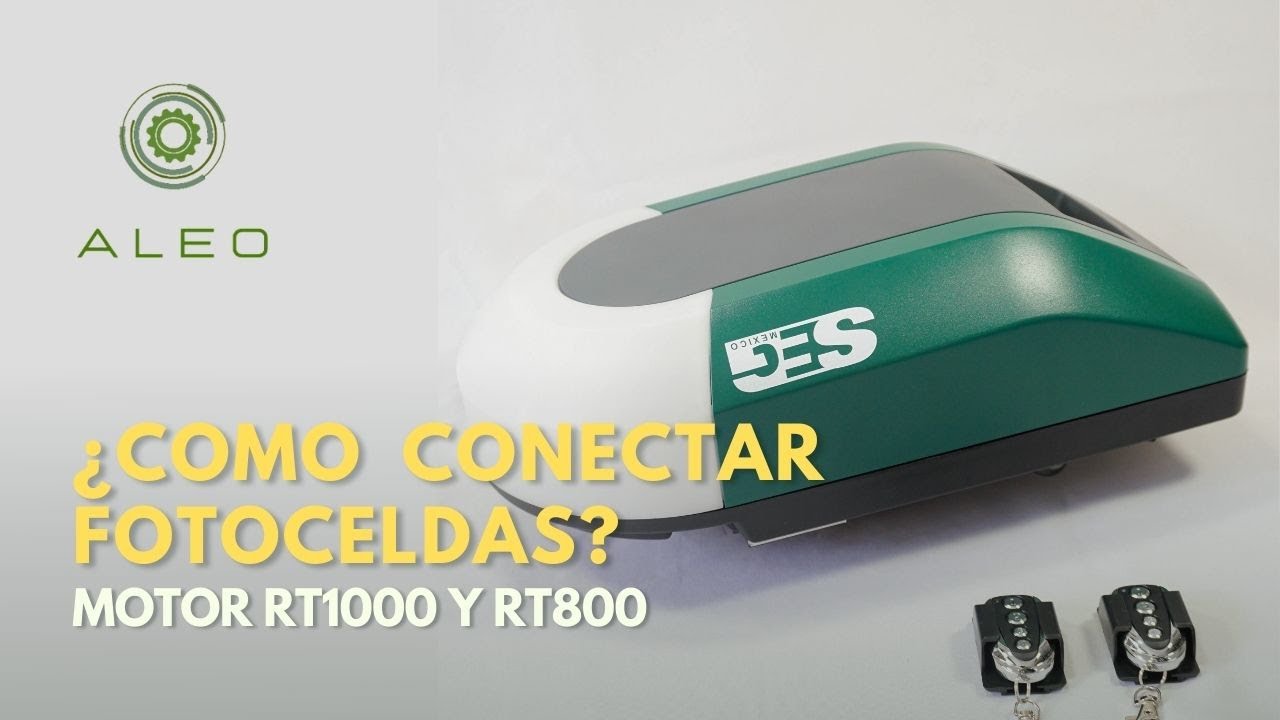 Conexión de fotoceldas a motor Seg RT800/1000 - YouTube