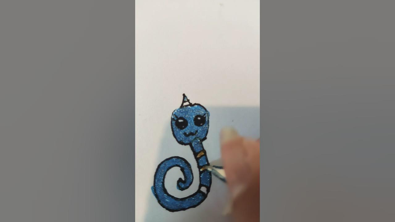 How to draw a cute snake - YouTube