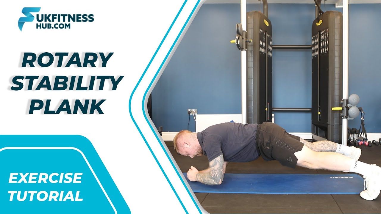 Exercise Tutorial: Rotary Stability Plank - YouTube