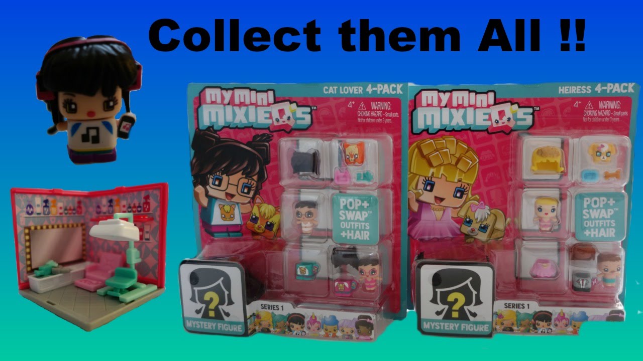 My Mini Mixie Q's Cat Lover 4 pack, Heiress 4 pack and My Mini Salon ...