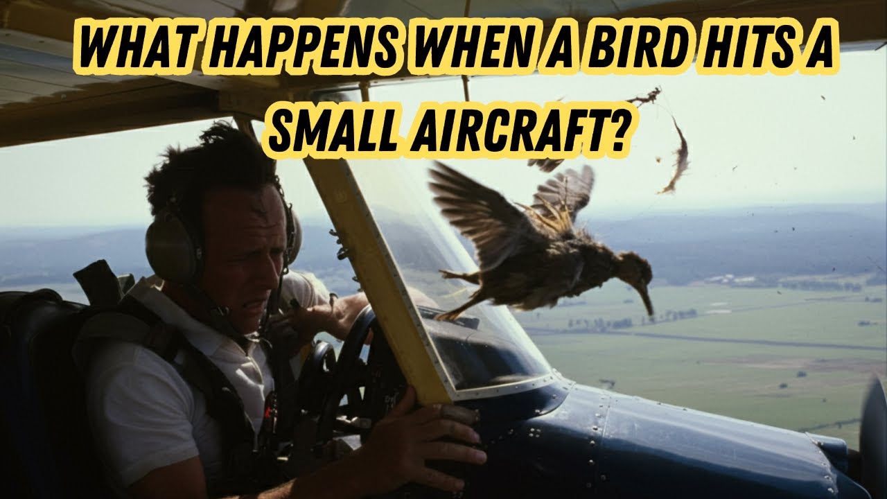 What Happens When a Bird Hits a Small Aircraft? 🦅🛩️ - YouTube
