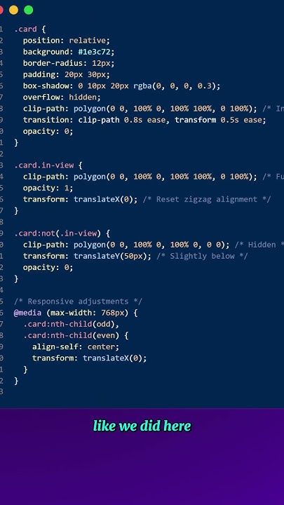 5 Easy Scroll Reveal Animation Html Css Javascript Part 4 Shorts Css Javascript Youtube