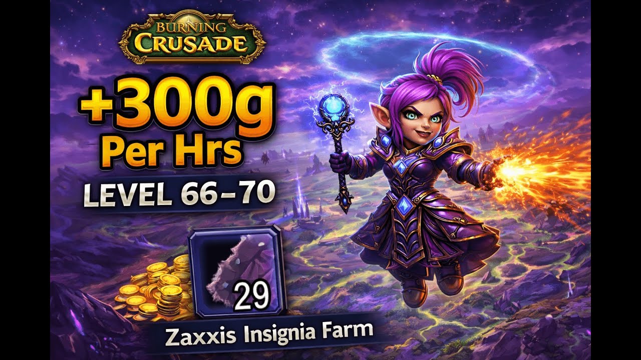 WOW TBC Anniversary Best Mage AOE Gold Farming Level 66-70 - YouTube