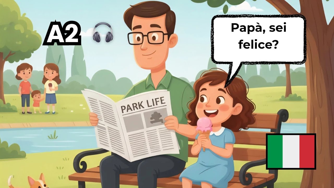 🟢LEARN ITALIAN CONVERSATION for Beginners| Simple Family Dialogue (A2 ...