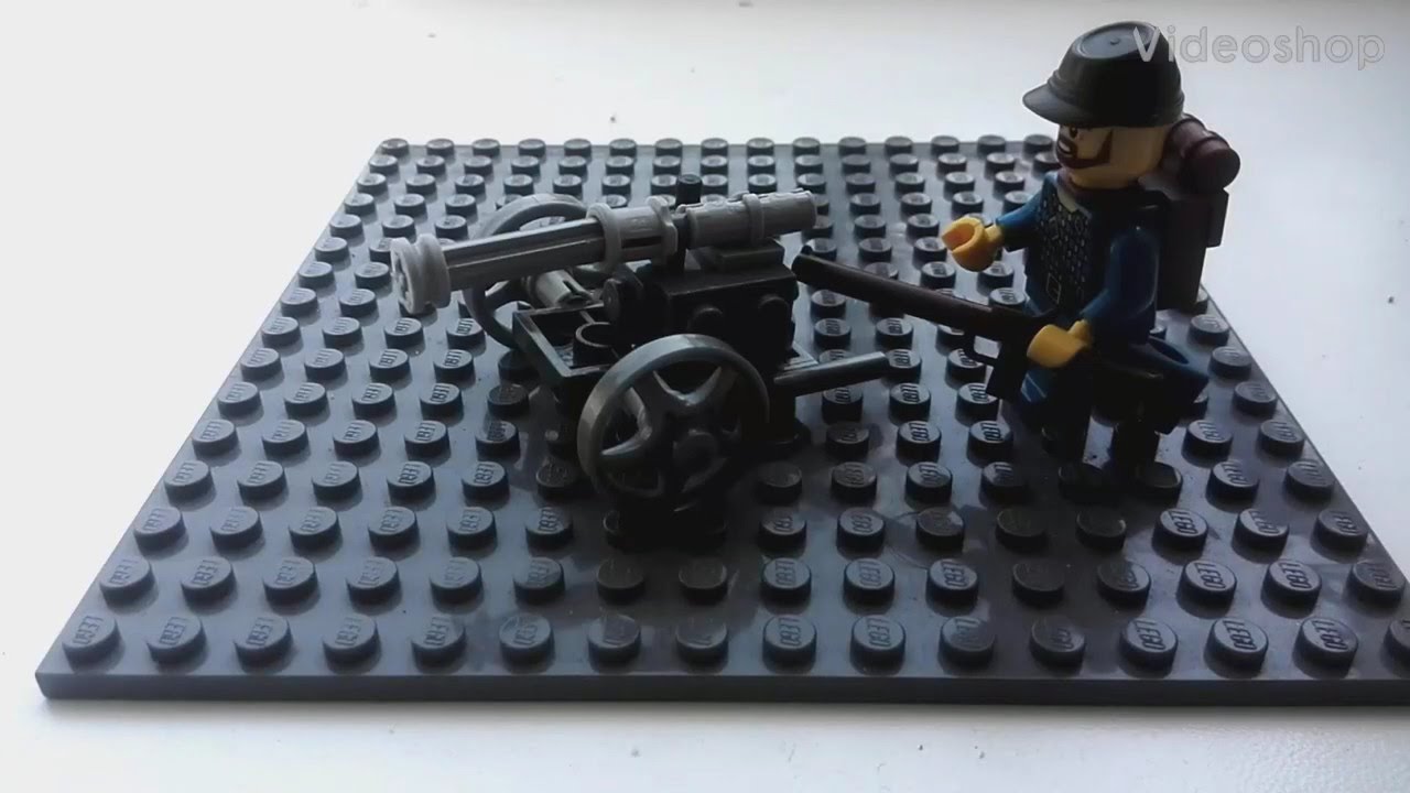 Lego gatling gun 1861 - YouTube