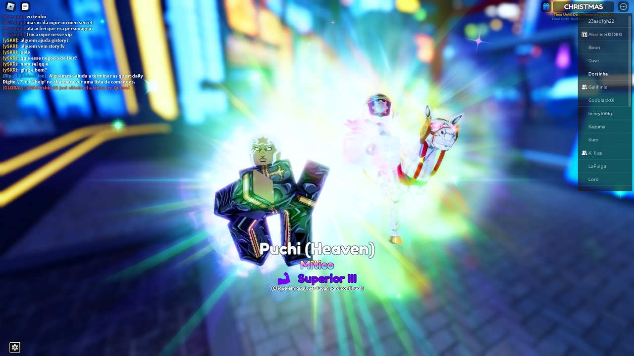 Todo poder pucci made in heaven anime adventures #roblox #jojo #animes ...