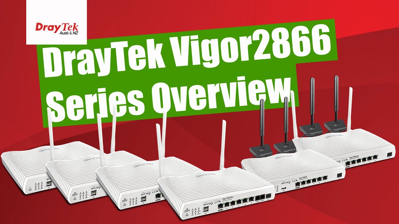 DrayTek Vigor2866 Series Multi-WAN G.fast/VDSL2 35b & Ethernet Security ...