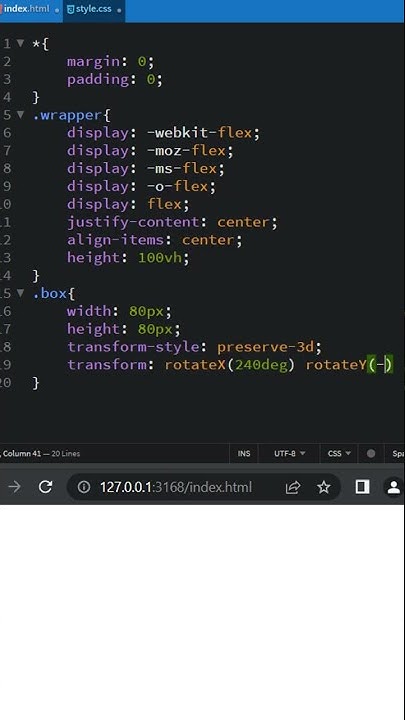 Pure Css 3d Cube Css Tips And Tricks Youtube