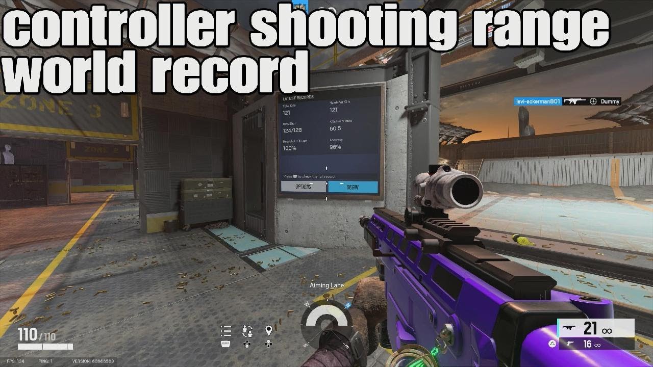 R6 shooting range world record - YouTube