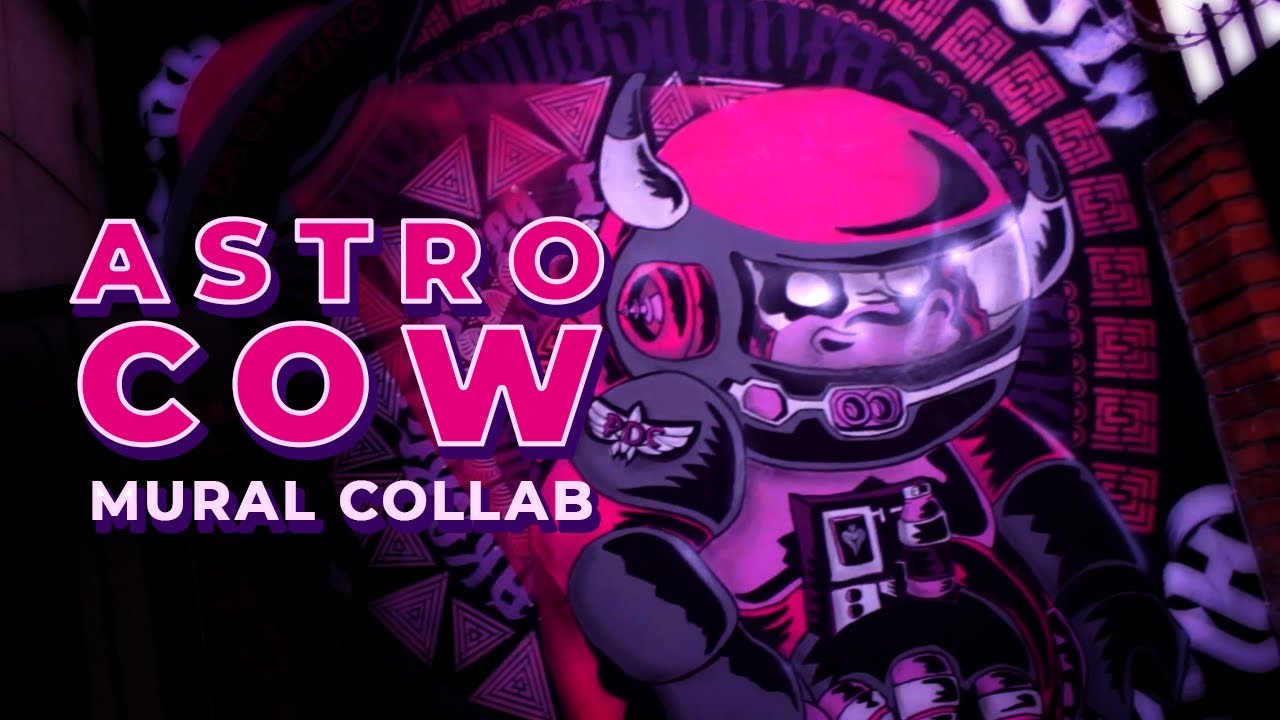ASTRO COW- Mural Collab - YouTube