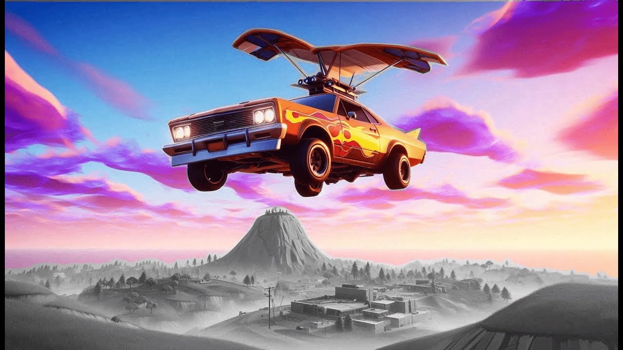 How to make CARS FLY in FORTNITE chapter 5 Season 4 flying cars glitch ...