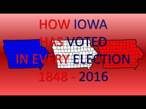 How Iowa has voted in Every Presidential Election [1848 - 2016] - YouTube