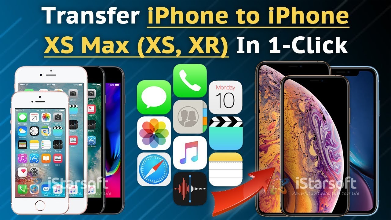 How To Transfer iPhone to iPhone XS Max (XS, XR) In 1 Click - YouTube