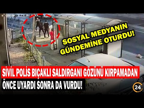 Sivil Polis Gözünü Bile Kırpmadan Saldırganı Vurdu! O Anlar Kameralara Yansıdı!