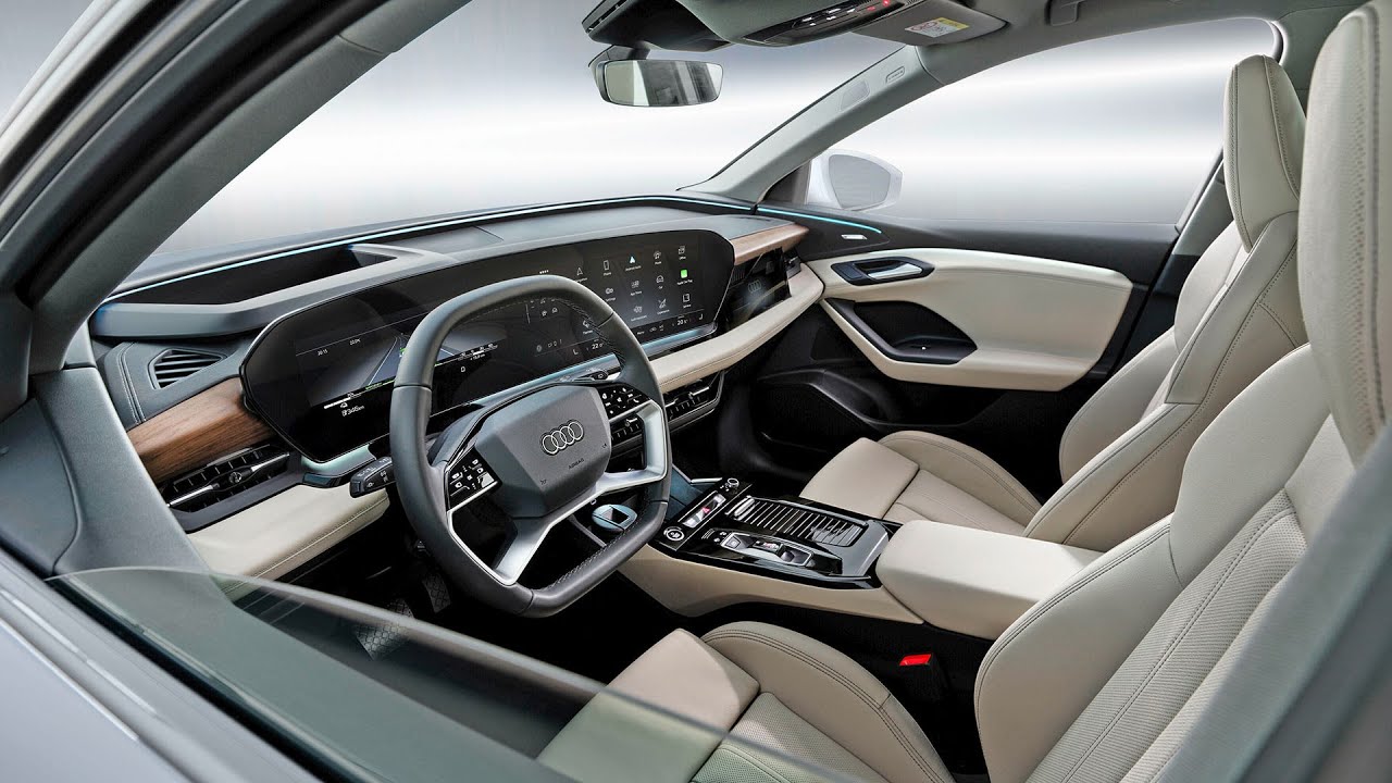 Audi Q6 e-tron interior - YouTube