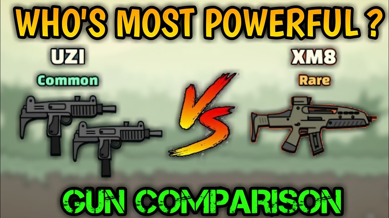 dual Uzi vs xm8 gun in mini militia - YouTube