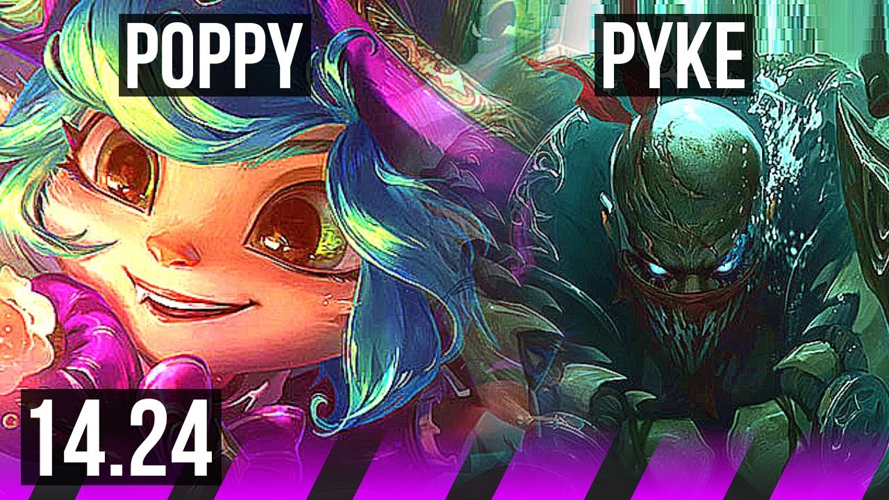 POPPY & Jinx vs PYKE & Jhin (SUP) | KR Diamond | 14.24 - YouTube