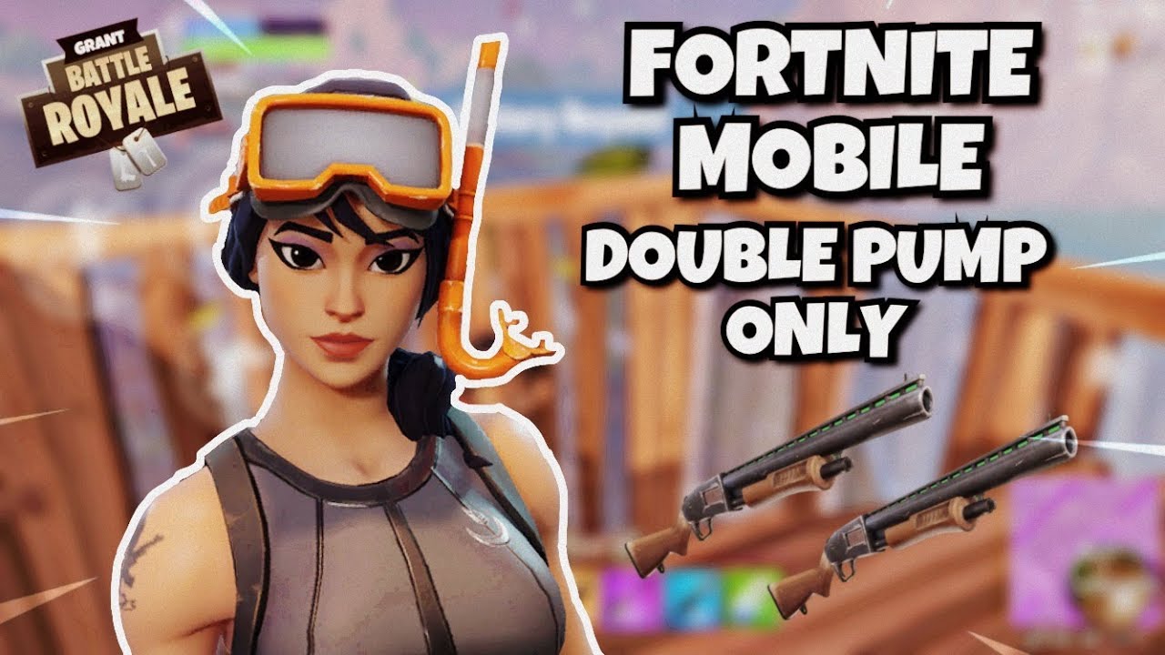 DOUBLE PUMPING IN FORTNITE MOBILE! (Highlights & Clips) - FULL Game ...
