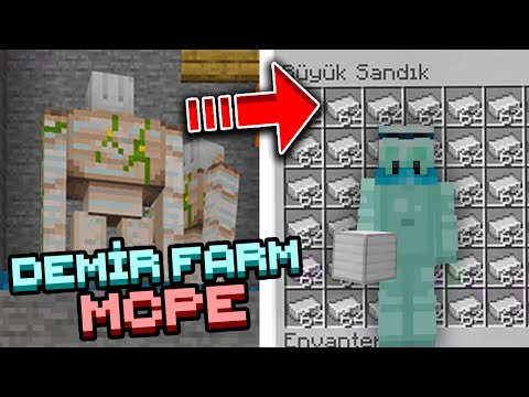 Verimli Basit Demir Farm Yapımı!｜MinecraftPE 1.19