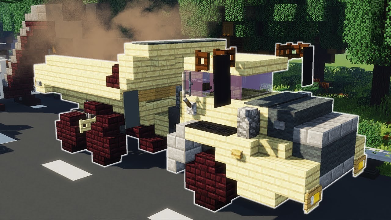 Minecraft - How To Make A Volvo Articulated Dump Truck | Vehicle ...