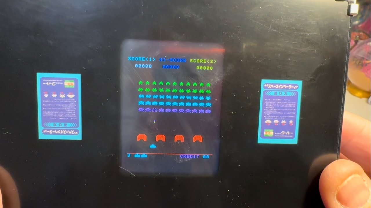 Playing the Taito 1:6 Scale Tabletop Coin Operated Space Invaders ...