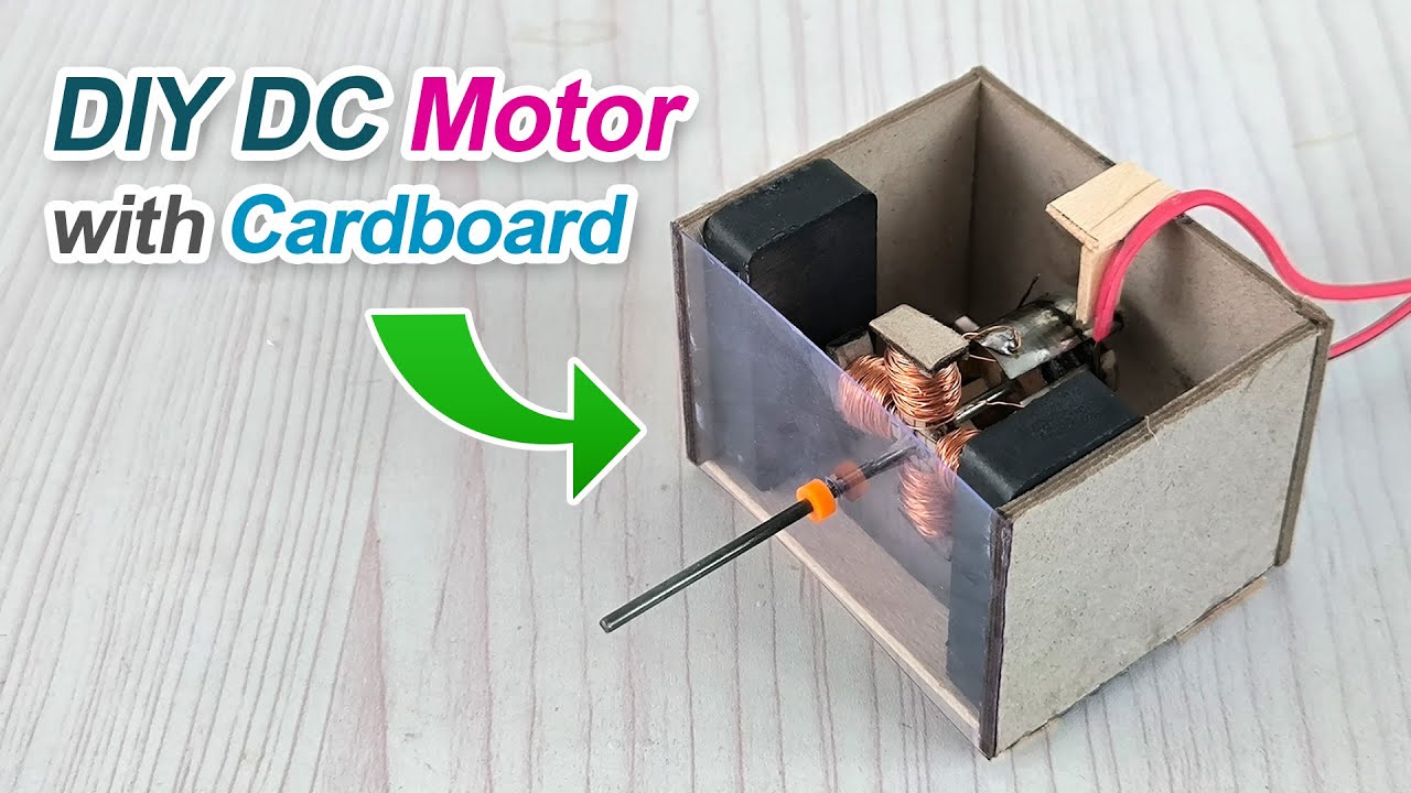How to Build a Brushed DC Motor at Home with Cardboard! - YouTube