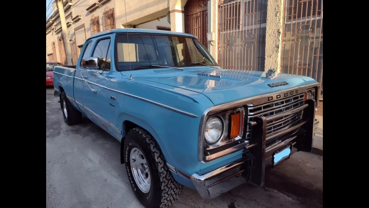 1978 Dodge D100 Club Cab Super Clean 360 V8 - 4 Speed - For Sale - YouTube