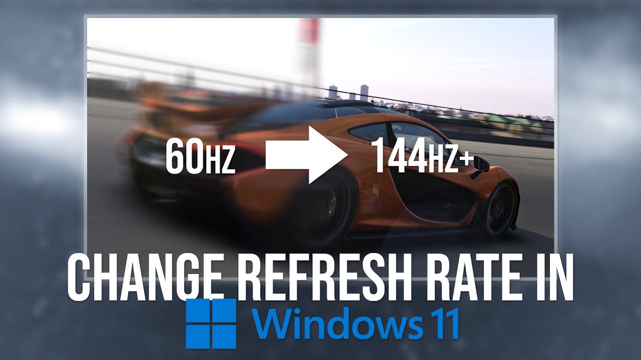 How to change refresh rate in Windows 11 - YouTube