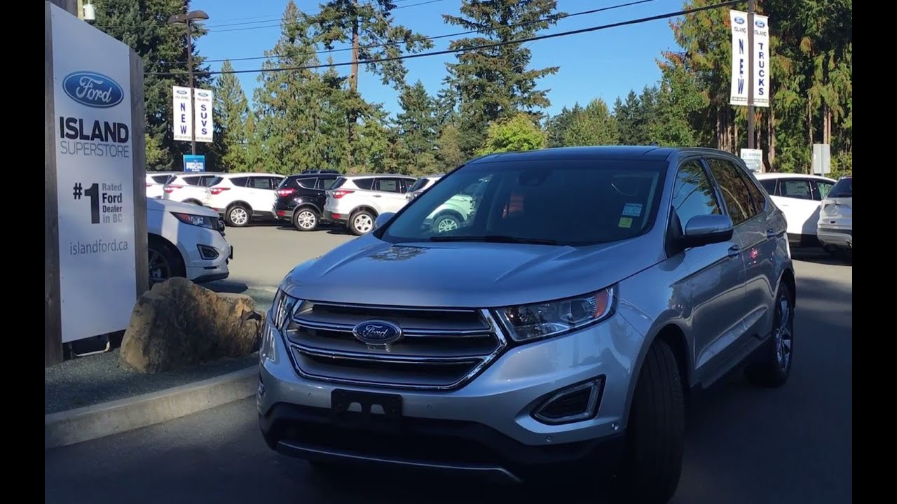 2016 Ford Edge Titanium W/ Nav & Front Camera Review | Island Ford ...