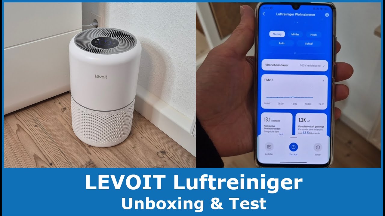 LEVOIT Core 300S Luftreiniger – Unboxing, Einrichtung & Test | HEPA ...