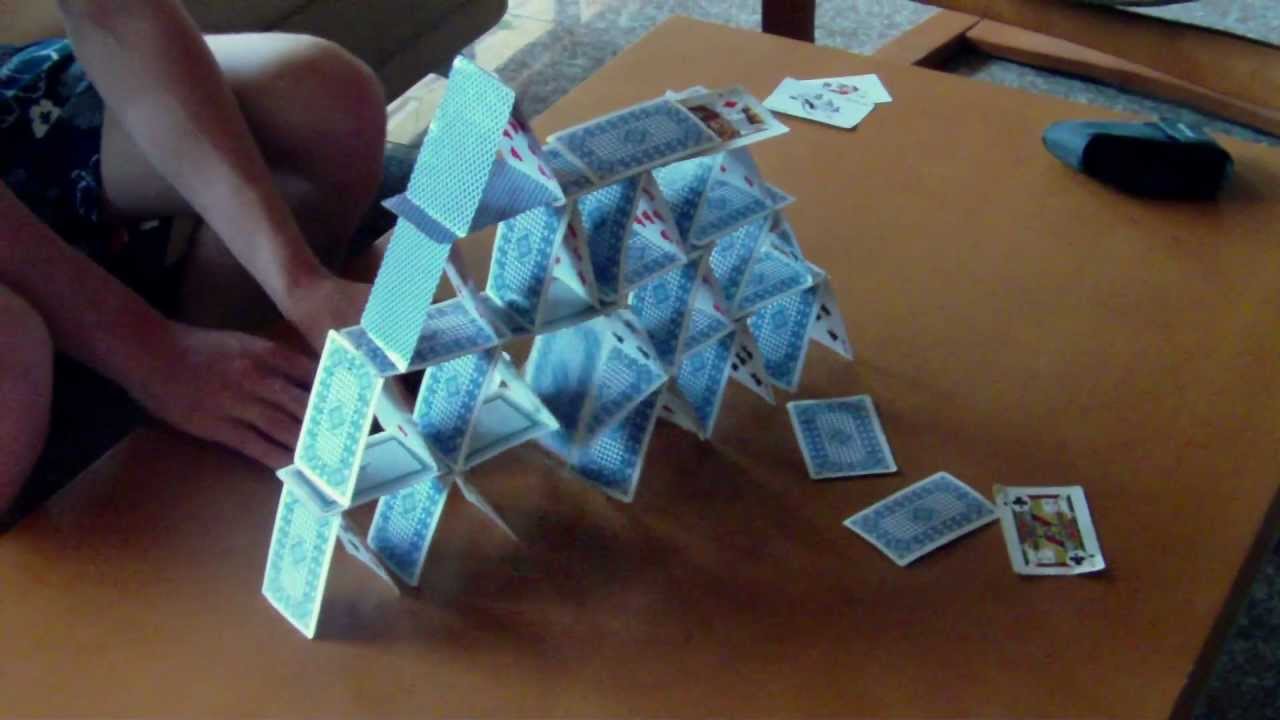 Card Tower Fall - YouTube