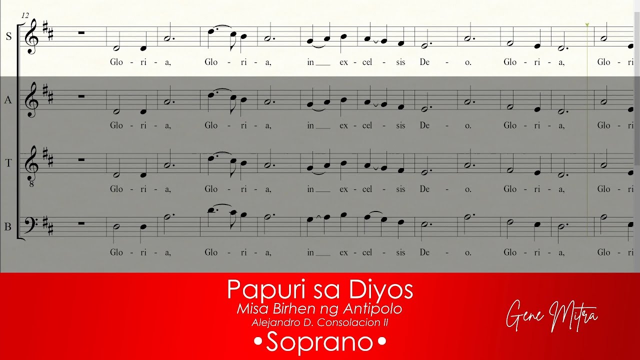 Papuri sa Diyos (Misa Birhen ng Antipolo) • Soprano Guide - YouTube