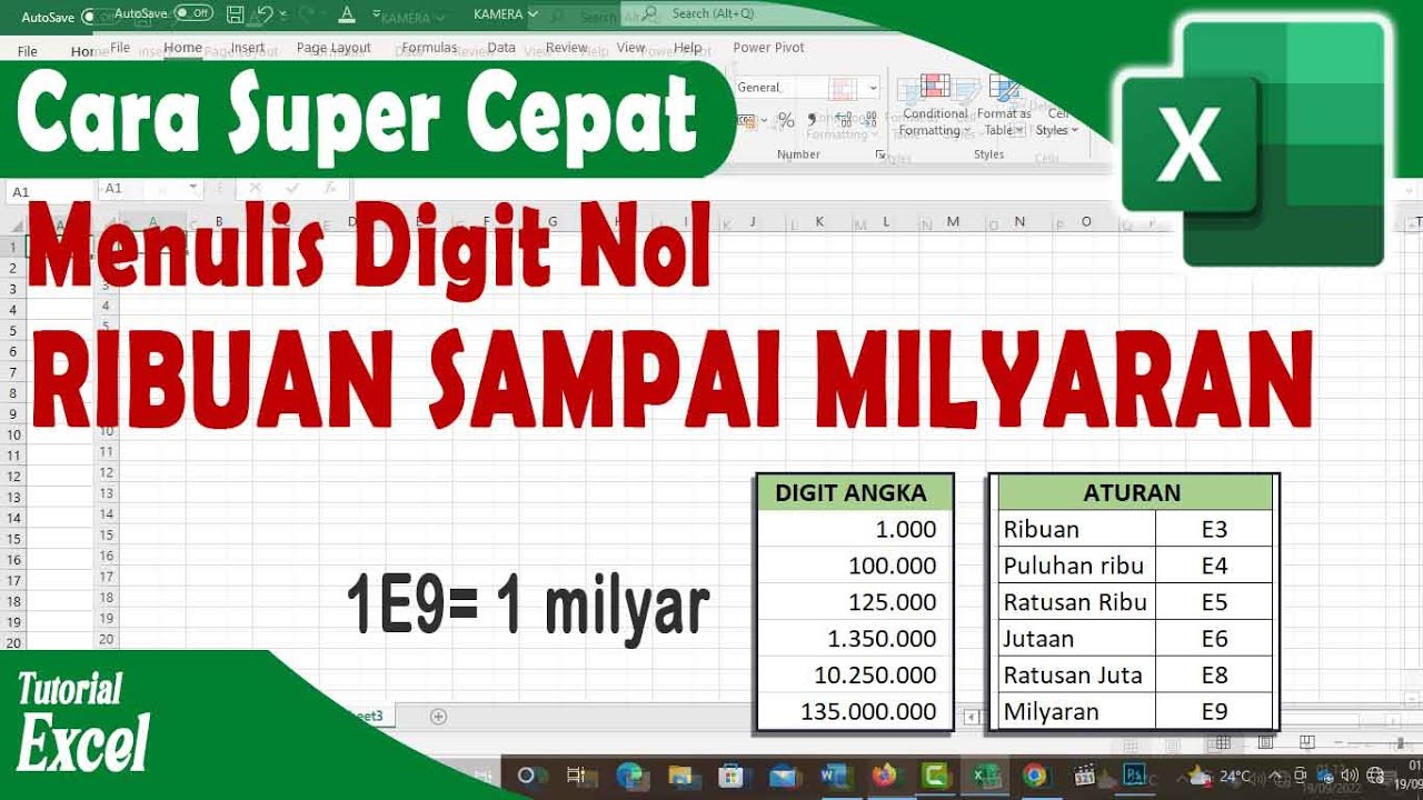 CARA MENULIS DIGIT NOL RIBUAN SAMPAI MILYARAN DENGAN CEPAT - YouTube
